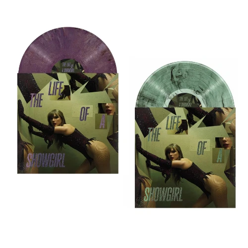 TAYLOR SWIFT - The Life of a Showgirl - Vinyl bundle violet and green ...