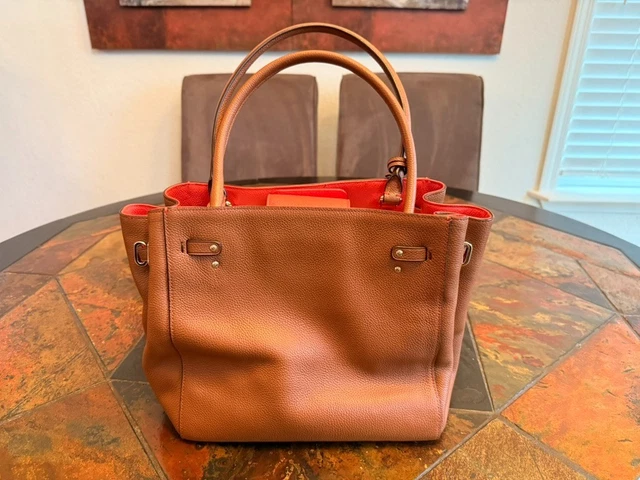 COACH WOMEN'S TURNLOCK Tie Small Tote In Refined Pebble Leather £159.79 ...