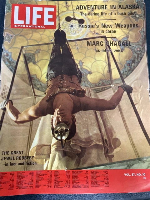 1964 LIFE INTERNATIONAL Magazine Cover RUSSIA'S NEW WEAPON GREAT JEWEL ...