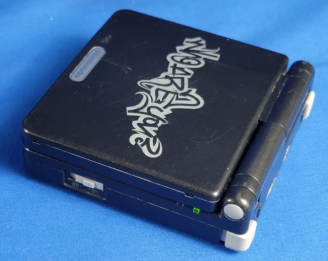 NINTENDO GAME BOY Advance SP Black Who Are You? Special Edition AGS-001 ...
