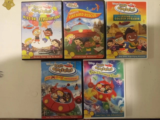(5) DISNEY LITTLE Einsteins Children's Educational DVD Lot Pyramid ...