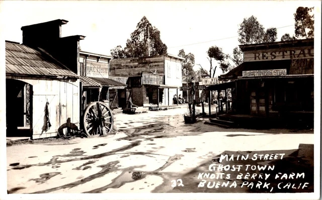 MAIN STREET GHOST Town Knotts Berry Farm Buena Park California RPPC ...