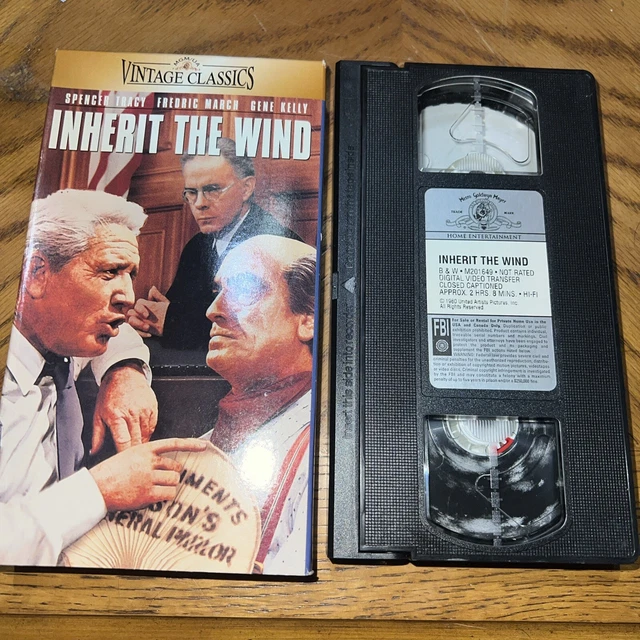 INHERIT THE WIND [VHS], Good VHS, Spencer Tracy, Fredric March, Ge ...