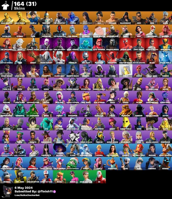 164 ABITI FN Chun-Li, Gold Midas, Sith Trooper, Moon Knight, Ant-Man ...