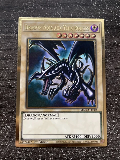 CARTE YU-GI-OH! DRAGON Noir Aux Yeux Rouges 1St Mago-Fr003 Neuf/Mint ...