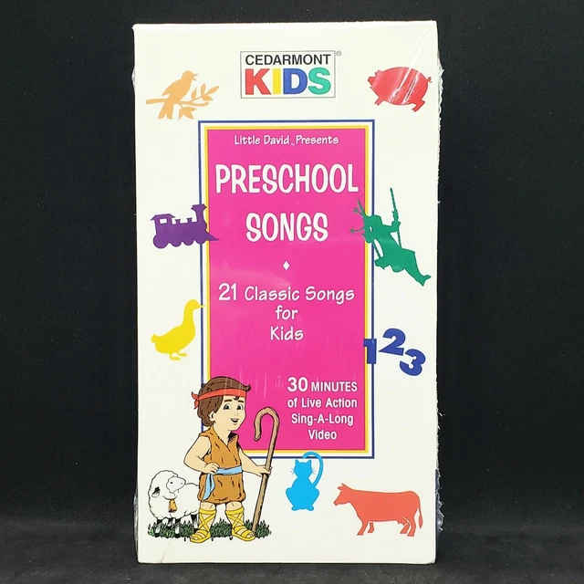 CEDARMONT KIDS LITTLE David Presents Preschool Songs VHS 21 Songs New ...