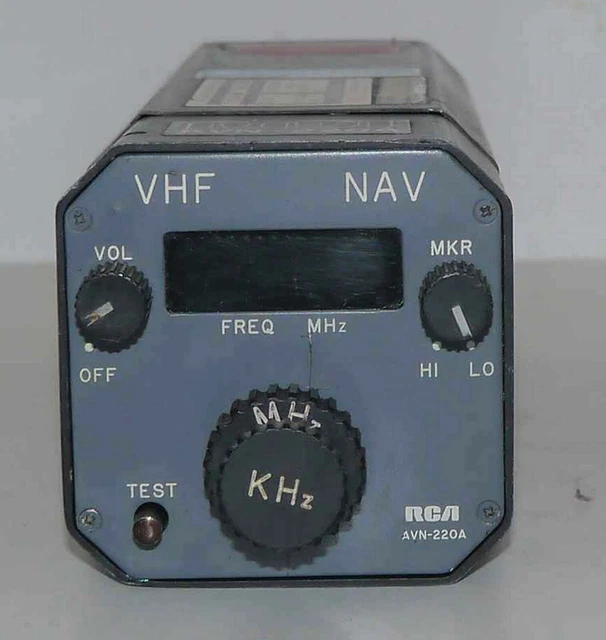 RARE RÉCEPTEUR RADIO aviation VHF NAV RCA AVN-220A à restaurer EUR 125 ...