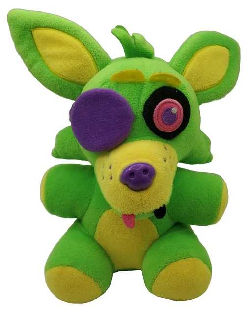 FUNKO {FNAF} FIVE Nights At Freddy’s Blacklight GREEN FOXY Plush £25.60 ...