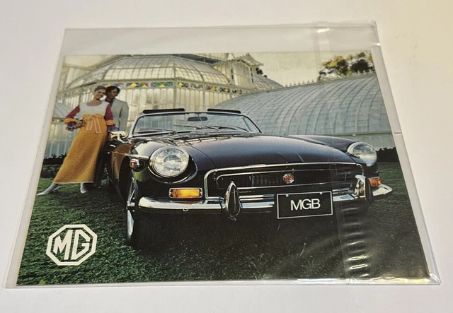 1972 MG MGB Vintage Factory Original Car Sales Brochure Catalog and ...