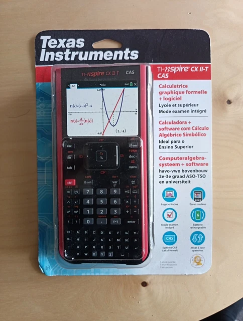 TEXAS INSTRUMENTS TI-NSPIRE CX II-T CAS Calculatrice Graphique EUR 70 ...