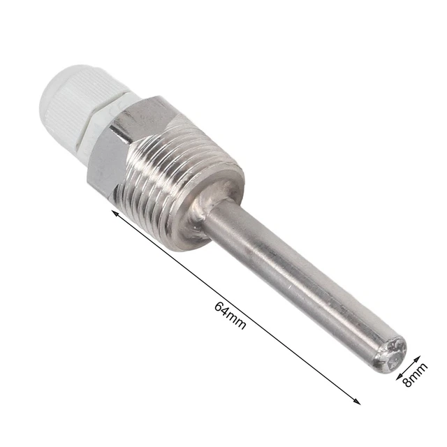 STAINLESS STEEL TEMPERATURE Sensor Thermowell Shell Blind Pipe Solar ...