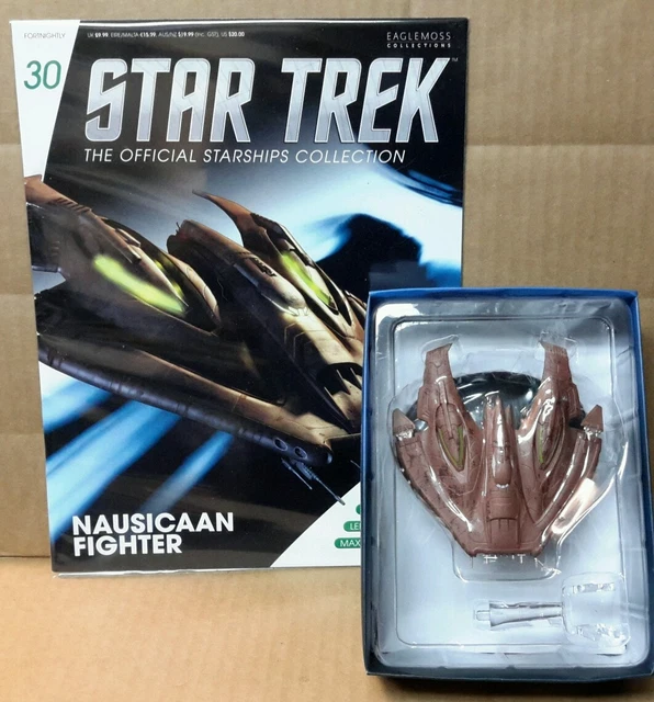 STAR TREK EAGLEMOSS Nausicaan Fighter Vaisseau Spatial & Revue #30 EUR ...
