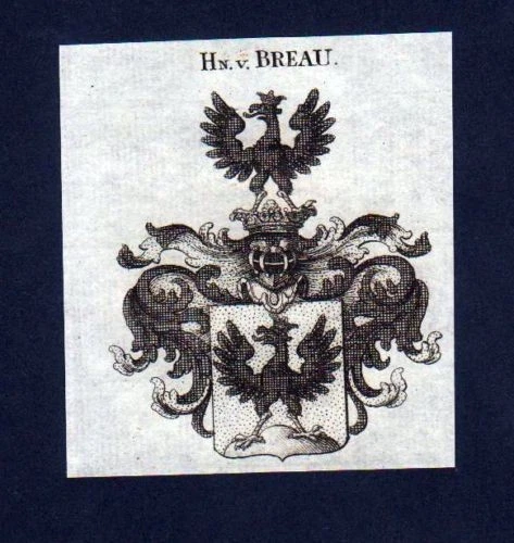 1780 - HERREN v. Breau Heraldik Kupferstich Wappen EUR 8,99 - PicClick DE