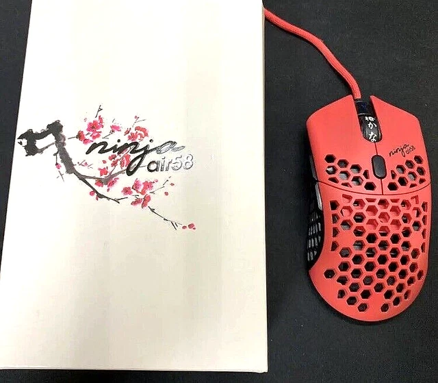 FINALMOUSE AIR58 NINJA Gaming Mouse Cherry Blossom Red Lightweight ...