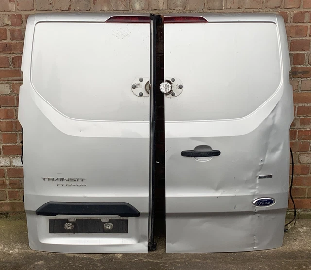 FORD TRANSIT CUSTOM MK8 Rear Barn Doors Moondust Silver Left Right ...