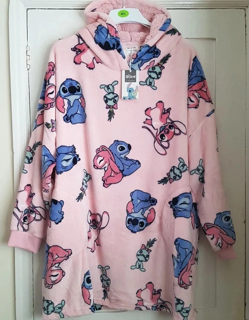 PRIMARK DISNEY STITCH Angel Scrump Light Pink Snuddie Women's Size M ...