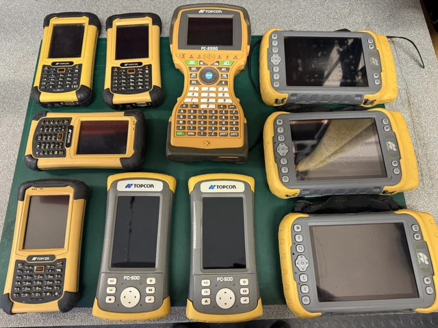 ASSORTED TOPCON CONTROLLERS , Faulty Spares Repair , No Batteries Or ...