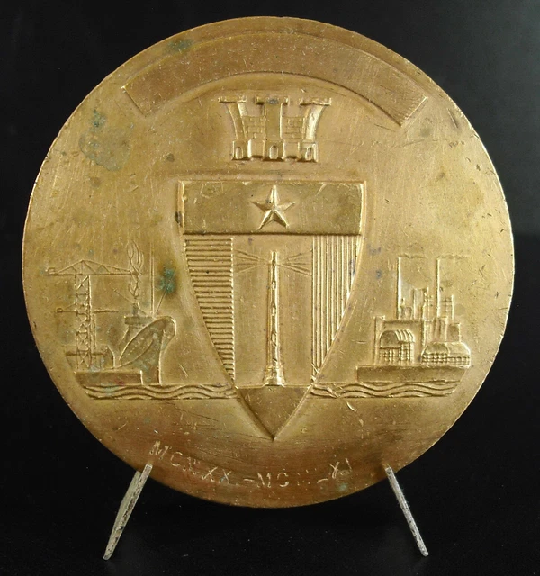 MÉDAILLE AFRIQUE DAKAR blason Sénégal 1961 Fédération Mali Chambre ...