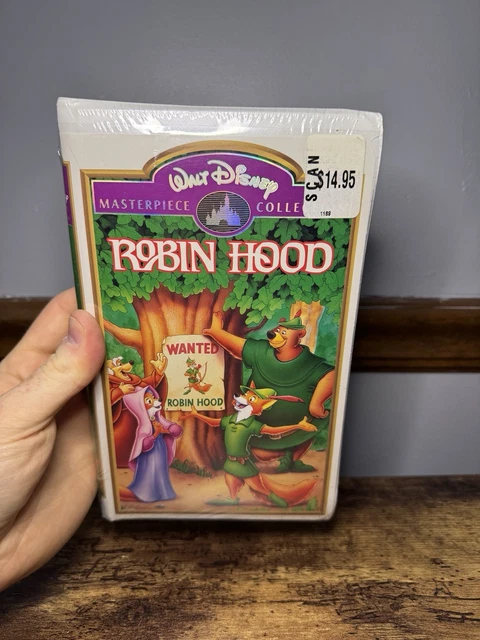 Walt Disney Masterpiece Collection Robin Hood Vhs Brand New