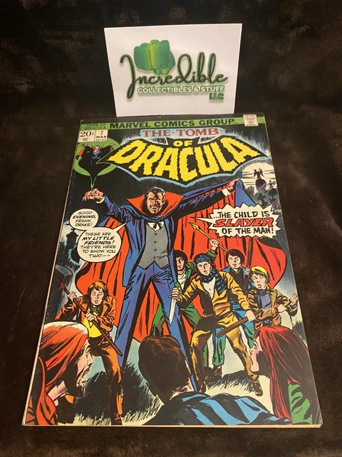 MCU TOMB OF DRACULA #7 1er Quincy Harker & Edith Harker Marvel vintage ...