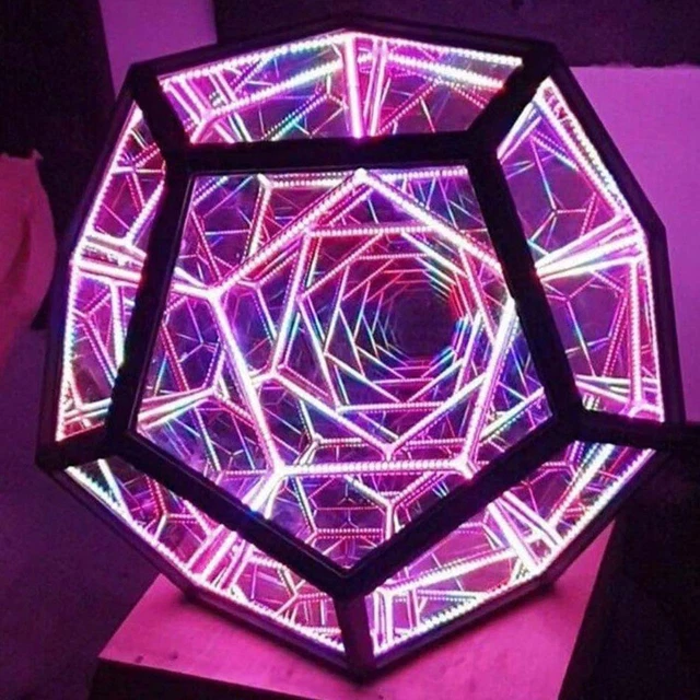 DODECAEDRON COLOR ART Light, Fantasy Geometry Space LED Art Lamp ...