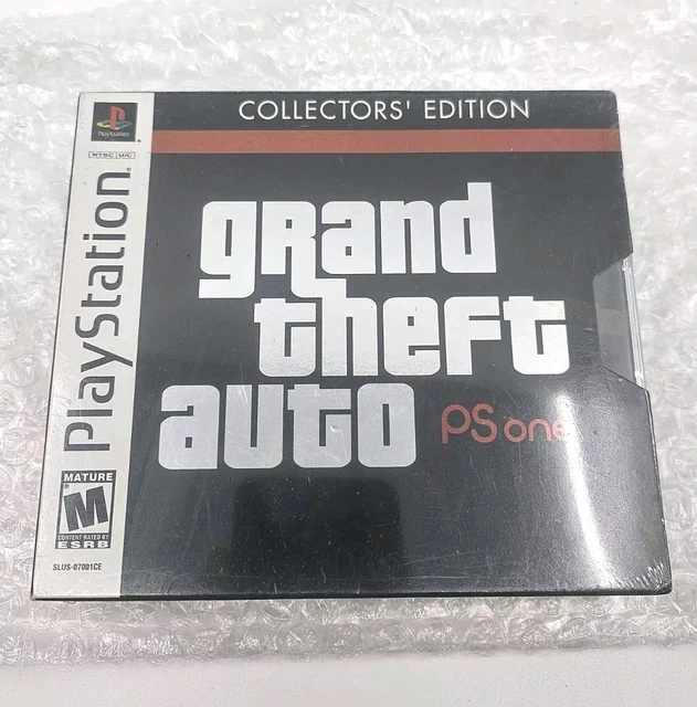 GTA GRAND THEFT Auto Collectors Edition Sony PS1 PlayStation Factory ...