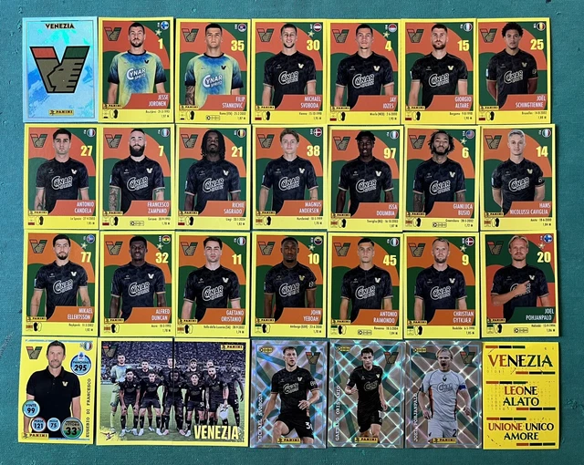 CALCIATORI PANINI 2024-25 Venezia Squadra Completa - 27 Figurine + Extra 2025 EUR 8,00 - PicClick IT