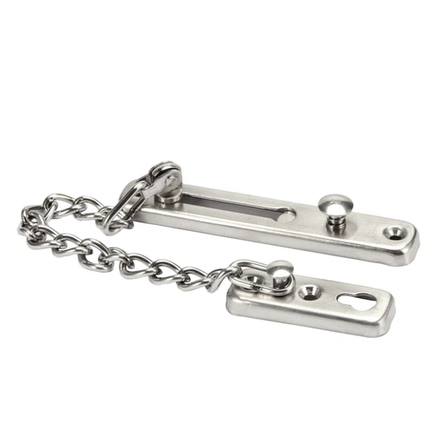 LOCKABLE DOOR CHAIN Guard Security Chain Front Door Chain Lock Door ...