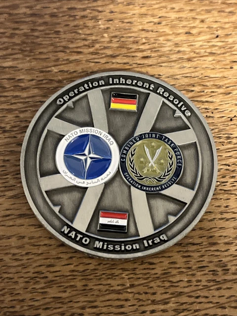 NATO ORDEN EINSATZ Coin der Bundeswehr Iraq Einsatz C414 EUR 34,99 ...