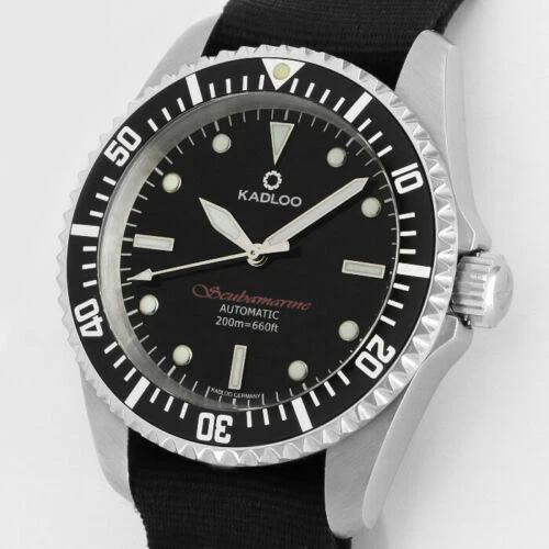 RAR: KADLOO BASEL Swiss Scubamarine Diver Automatik Eta 2824-2 Neu Set ...