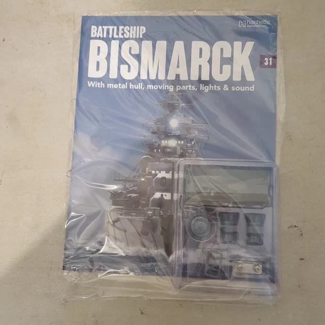 HACHETTE PARTWORKS BUILD the Battleship Bismarck Scale 1:200 issue 31 £ ...