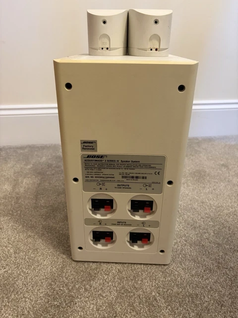 BOSE ACOUSTIMASS 3 Series IV 2.1 Speaker System Beige Bass+2 Cubes £42. ...