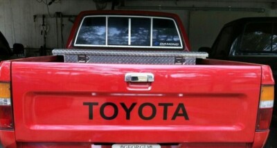 TOYOTA TAILGATE VINYL Decal Sticker Emblem Logo Graphic BLACK Lettering ...