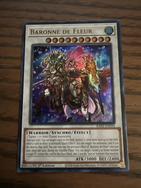YU-GI-OH! TCG BARONNE de Fleur 25th Anniversary Rarity Collection RA01 ... YU-GI-OH! TCG BARONNE de Fleur 25th Anniversary Rarity Collection RA01 ...
