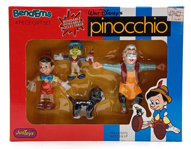 WALT DISNEY'S PINOCCHIO Bend-Ems 4 Figuren Gift Set / unbespielt in Ovp ...