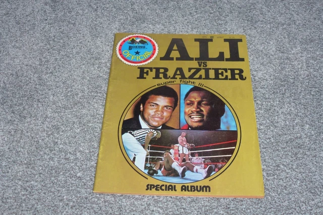 MUHAMMAD ALI V JOE FRAZIER 3 OFFICIAL SPECIAL ALBUM 1975 EXCELLENT ...