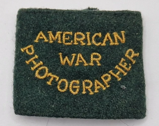 WW2 ORIGINAL US Army Official American War Photographer Emb Shoulder ...