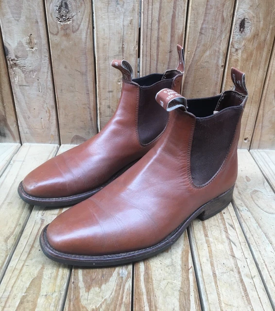 RM WILLIAMS BROWN leather Australian chelsea Men Boots Size UK 8 H USA 9 £156.53 - PicClick UK