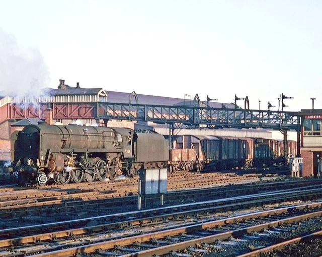 CHESTER RAILWAY STATION SIGNAL BOX. 1966 Loco; 92126 PHOTO 12 x 8 (A4 ...