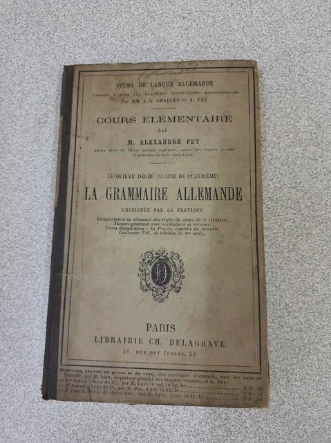 CORSO ELEMENTARE - La Grammatica Tedesco M Alexandre Pey Stato Corretti ...