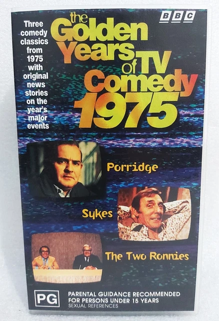 THE GOLDEN YEARS OF TV COMEDY 1975 Porridge/Two Ronnies/Sykes VHS PAL ...