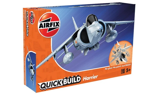AIRFIX 1606009 QUICK BUILD Harrier Airplane Kit Model Making Model ...