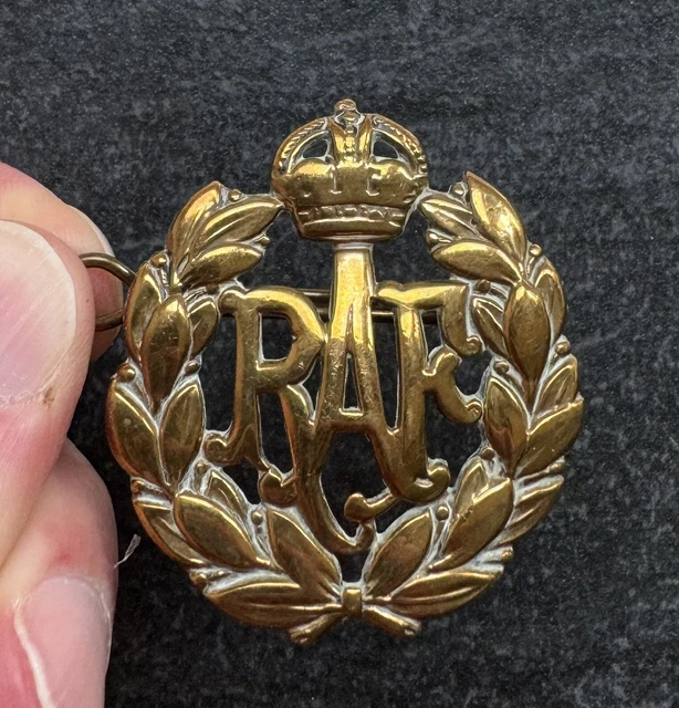 GENUINE WW2 RAF Royal Air Force Cap Badge £7.00 - PicClick UK