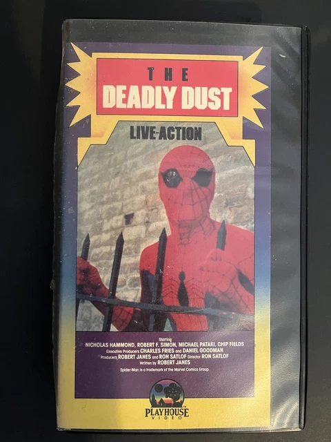 SPIDER-MAN THE DEADLY Dust Live Action Movie VHS 1986 Hammond Marvel ...