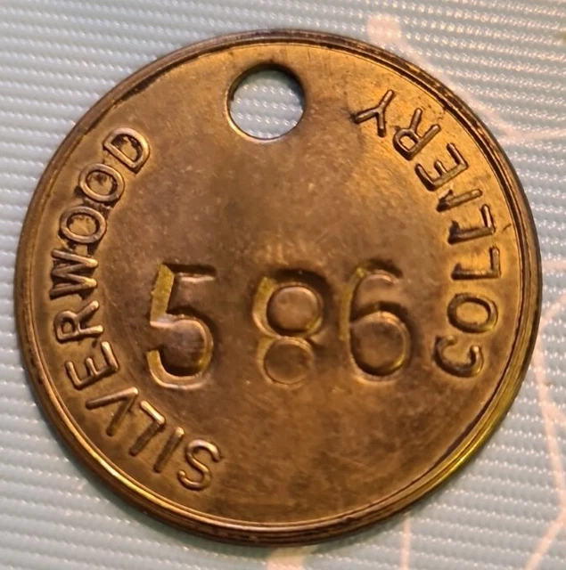 SILVERWOOD COLLIERY PIT Check 586 NCB Brass Memrobillia (3 for £3 P+P ...