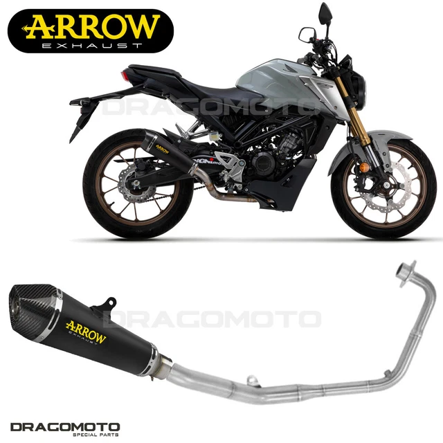 HONDA CB 125 R 2021-2022 Impianto completo ARROW X-KONE Nichrom Nero CC ...