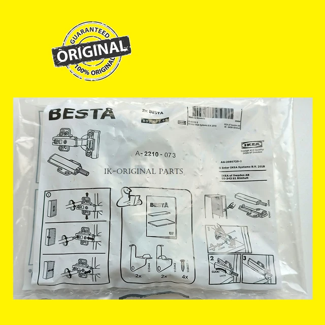 PACK DE CHARNIÈRES Ikea Besta 802.612.58 Emballage D'origine Neuf EUR ...