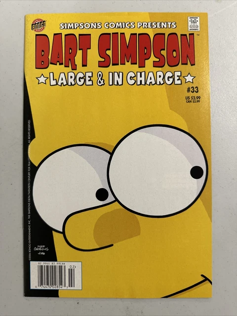 SIMPSONS COMICS BART Simpson #33 Newsstand Bongo Comics HIGH GRADE ...