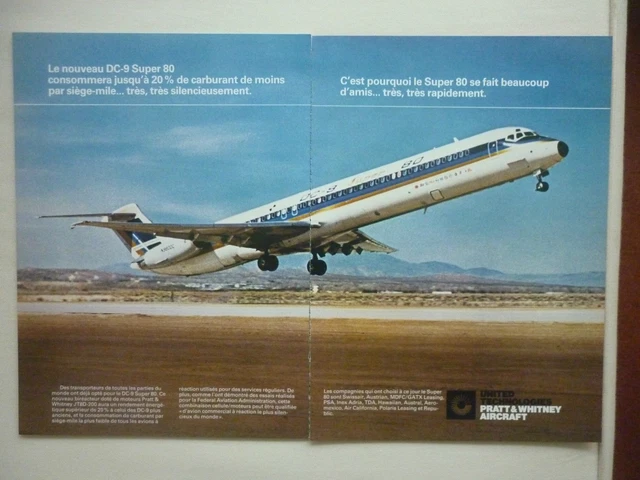 12/1980 PUB PRATT & Whitney Jt8D-200 Engines Douglas Dc-9 Super 80 ...