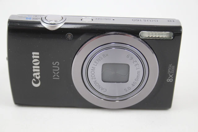 CANON IXUS 160 Digital Compact Camera Working w/ Canon 8x Zoom Lens £22 ...